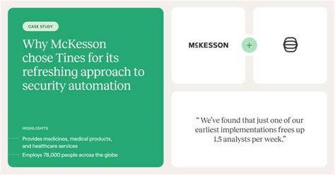 Cameron Higgs On Linkedin Why Mckesson Chose Tines For Its Refreshing Approach To Security…
