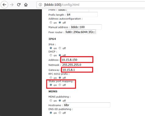 Sun May Sky How To Use 6lbr Node Config To Enable IPv4 Port Mapping To Allow Accessing To