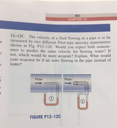 Solved CHAPTER C The Velocity Of A Fluid Flowing Chegg Com