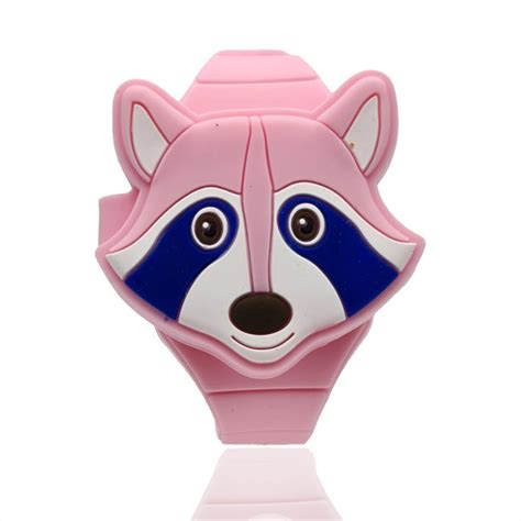 Reloj Digital Niño Niña Mapache Rosa Éxito