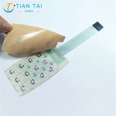 China 3 X 4 Matrix Membrane Keypad Supplier Manufacturer Tiantai Electronics