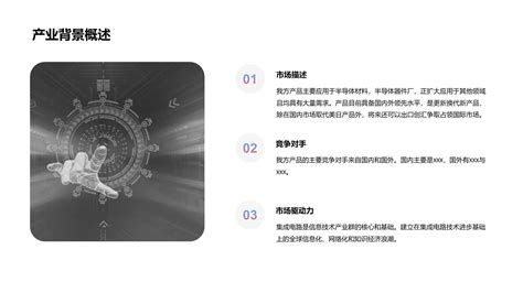 黑色简约科技智能商业计划ppt案例 Islide