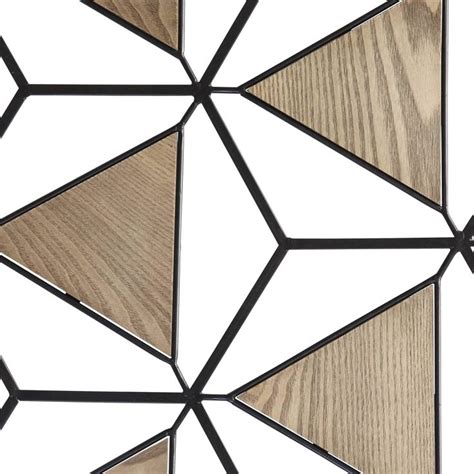 Triangle Abstract Metal And Wood Centerpiece Stratton Home Decor