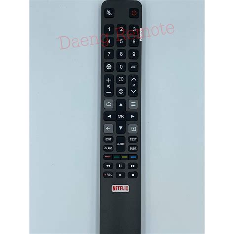 รีโมททีวี Tcl รุ่น Crc802n 4k Udr มีปุ่ม Netflix รุ่นและปุ่มคำสั่งที่เหมือนเดิมจะใช้งานได้