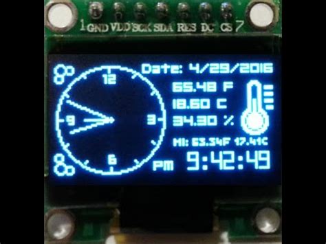 Arduino RTC Clock And OLED LCD Doovi