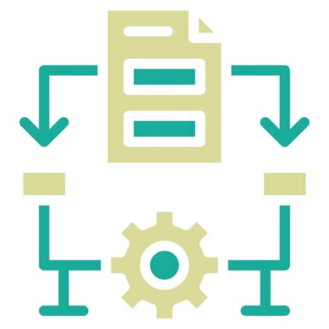 Ilustración Del Icono Vectorial Del Algoritmo Del Conjunto De Iconos De Codificación Y