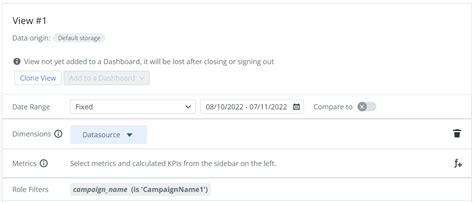 Using Role Based Filters In Explore And Present — Adverity Documentation