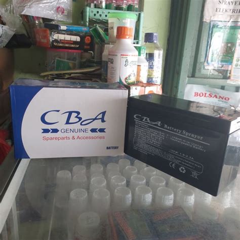 Jual BATERAI AKI ACCU AH VOLT ORI CBA SPRAYER ELEKTRIK BATTERY SPRAYER CBA Shopee Indonesia