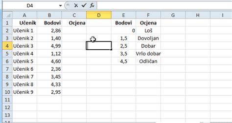 Abc Microsoft EXCEL 2010 VLOOKUP HLOOKUP VLOOKUP Babe Grades Final Grade