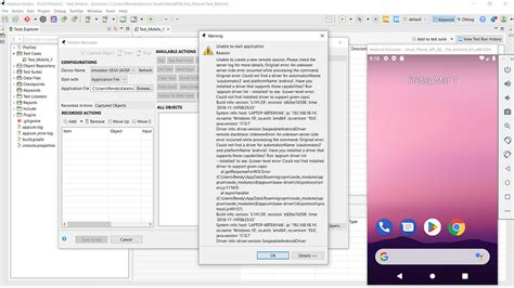Unable To Create A New Remote Session Could Not Find A Driver For Automationname Uiautomator2