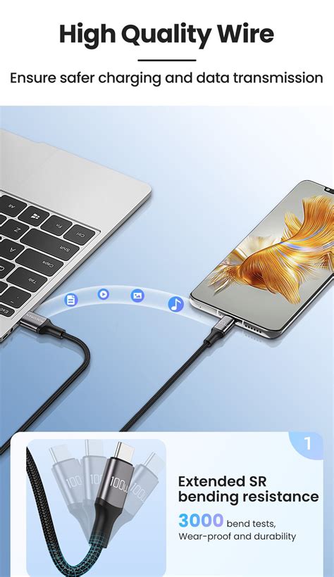 Rocoren Usb Type C Cable Fast Charging Charge Supercharge Usbc Data