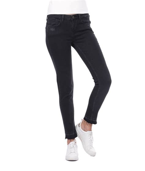 Womens Black Cropped Jeans Wish