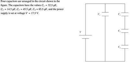 [solved] Four Capacitors Are Arranged In The Circuit Shown