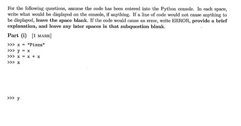 Solved For The Following Questions Assume The Code Has Been Chegg