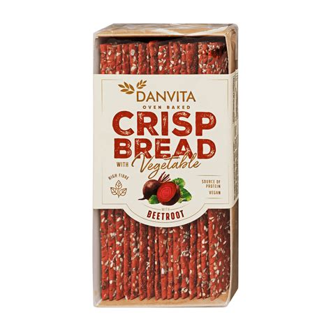 Danvita Crisp Bread Beetroot Flat Bread 130 G Peppery Spot