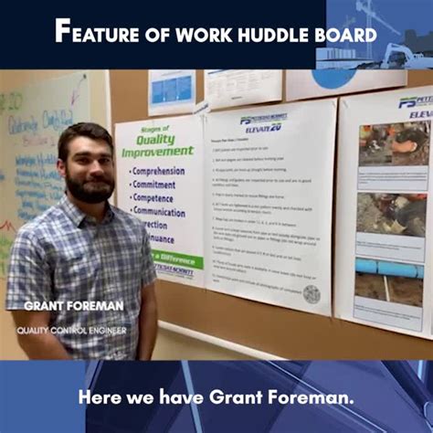 Elevate Construction On Linkedin Feature Of Work Huddle Board