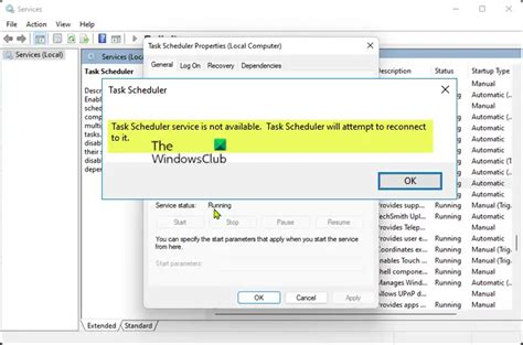 Task Scheduler Service Is Not Available Error On Windows