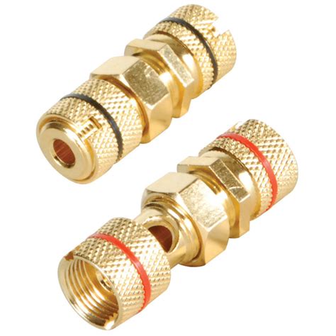 Gold Binding Post To Binding Post Pair Hex Type