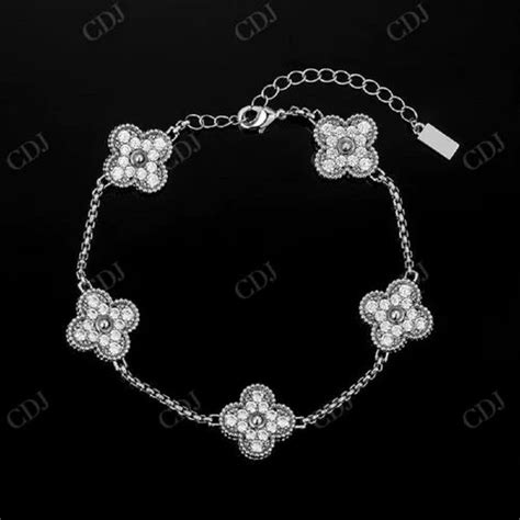 Real Diamonds Round Hip Hop Moissanite Cusrom Van Cleef Diamond