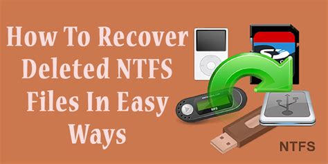 NTFS File Recovery Ways To Recover Deleted Files From NTFS