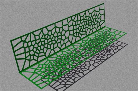 Voronoi Surfaces Digital Fabrication Pattern Grasshopper Rhino Parametric Design