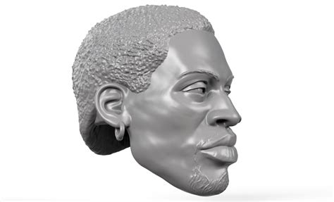 Dennis Rodman 3d Printable Action Figure Portrait 3d Model 3d Printable