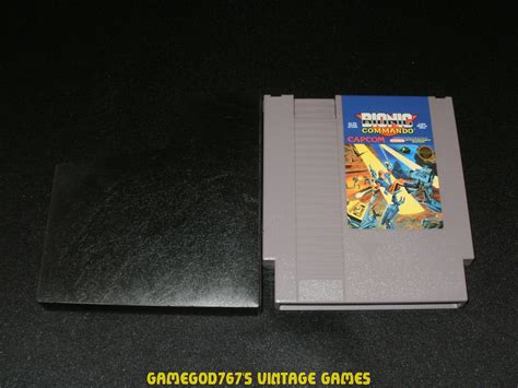 Bionic Commando Nintendo Nes With Cart Sleeve 1