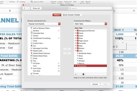 How To Add The Developer Tab In Excel Mac Ptueasy