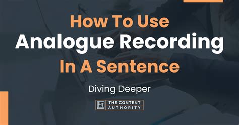 Analog Recording Examples At Amy Beasley Blog