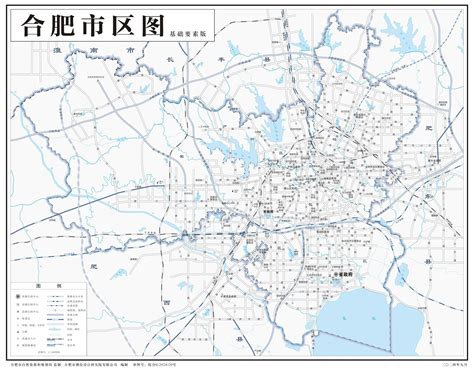 安徽合肥市市区地图基本、示意、政区、自然地理地图地图库