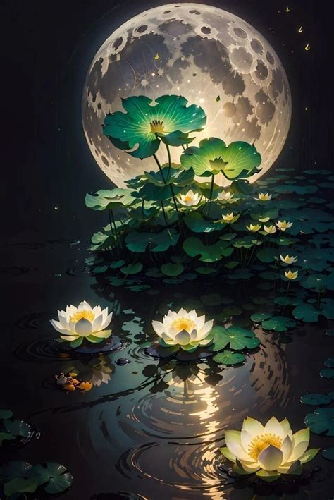 Pin By Fatma Gökçe On Moon Flower Art Images Lotus Flower Pictures