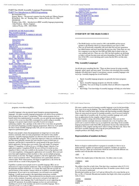 assembly language programming pdf assembly language pointer computer programming