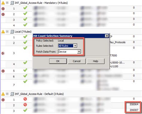 Csm Refresh Hit Count With Shared Access Rules Cisco Community