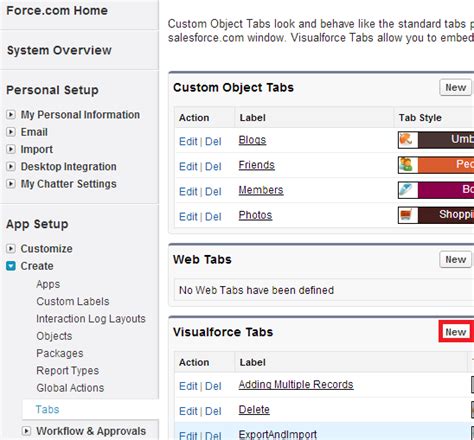 InfallibleTechie How To Create A Visualforce Tab In Salesforce