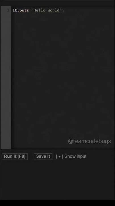 Hello World In Elixir Programming Language Coding Programming Shorts Education Youtube