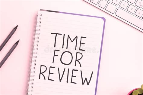Inspiration Showing Sign Time For Review Word Written On Evaluation