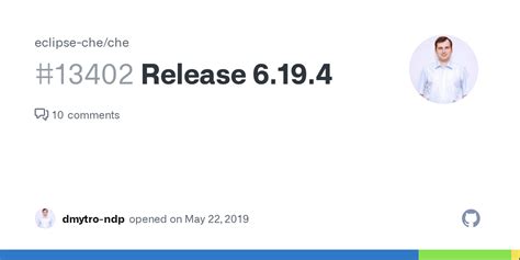 Release 6194 · Issue 13402 · Eclipse Cheche · Github