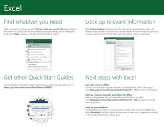 Excel Quick Start Guide PDF