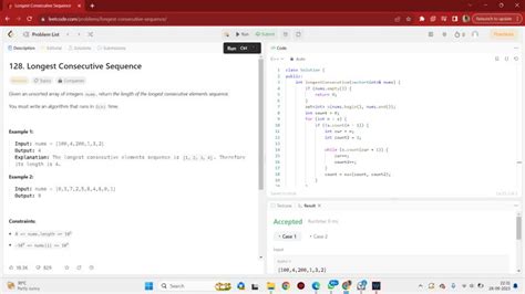 atisha gupta on linkedin leetcode 128 longest consecutive sequence