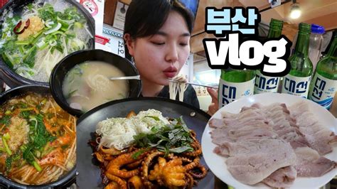 밤 기차예약해두고 대선 7병 뿌신 부산 여행 마지막날😎🔥복국오션뷰카페해변열차스카이라인루지돼지국밥불낙먹방브이로그 Mukbang Vlog Youtube