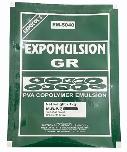 Expocol Expomulsion Gr Pva Copolymer Emulsion 1 Kg At Rs 67kg In Hapur