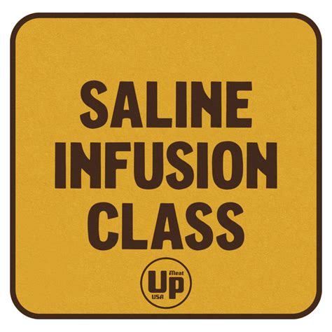 Saline Infusion Class The Meatup Usa