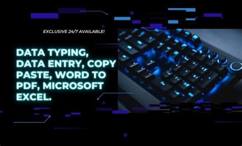 Do Data Typing Copy Paste Word To Excel By Kranthirebbas1 Fiverr