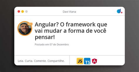 Angular O Framework Que Vai Mudar A Forma De Você Pensar