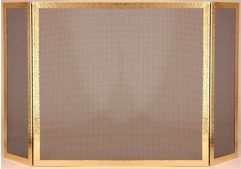 Custom Solid Brass Fireplace Screens Single Panel