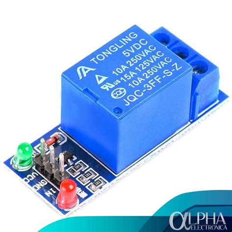 Módulo De 1 Relé 5v Electrónica Alpha Guatemala