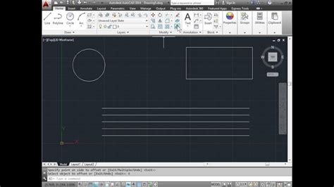 C00515 Offset Autocad 2014 Tutorial Youtube