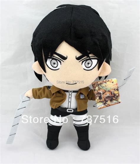 Rare Attack On Titan Anime Eren Yeager Cute Plush Toy 12 Doll New With Tag Dolls And Stuffed Toys