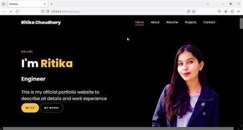 My Personal Portfolio Programming And Software Development Ritika