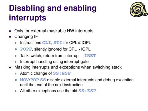 Ppt Microprocessor System Architectures Ia32 Interrupt Handling Powerpoint Presentation Id